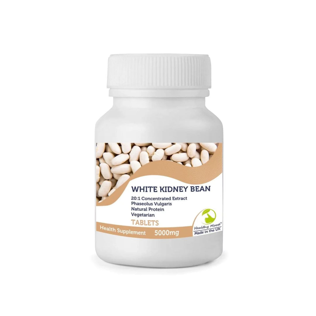 White Kidney Bean 5000mg Tablets – Healthy Mood