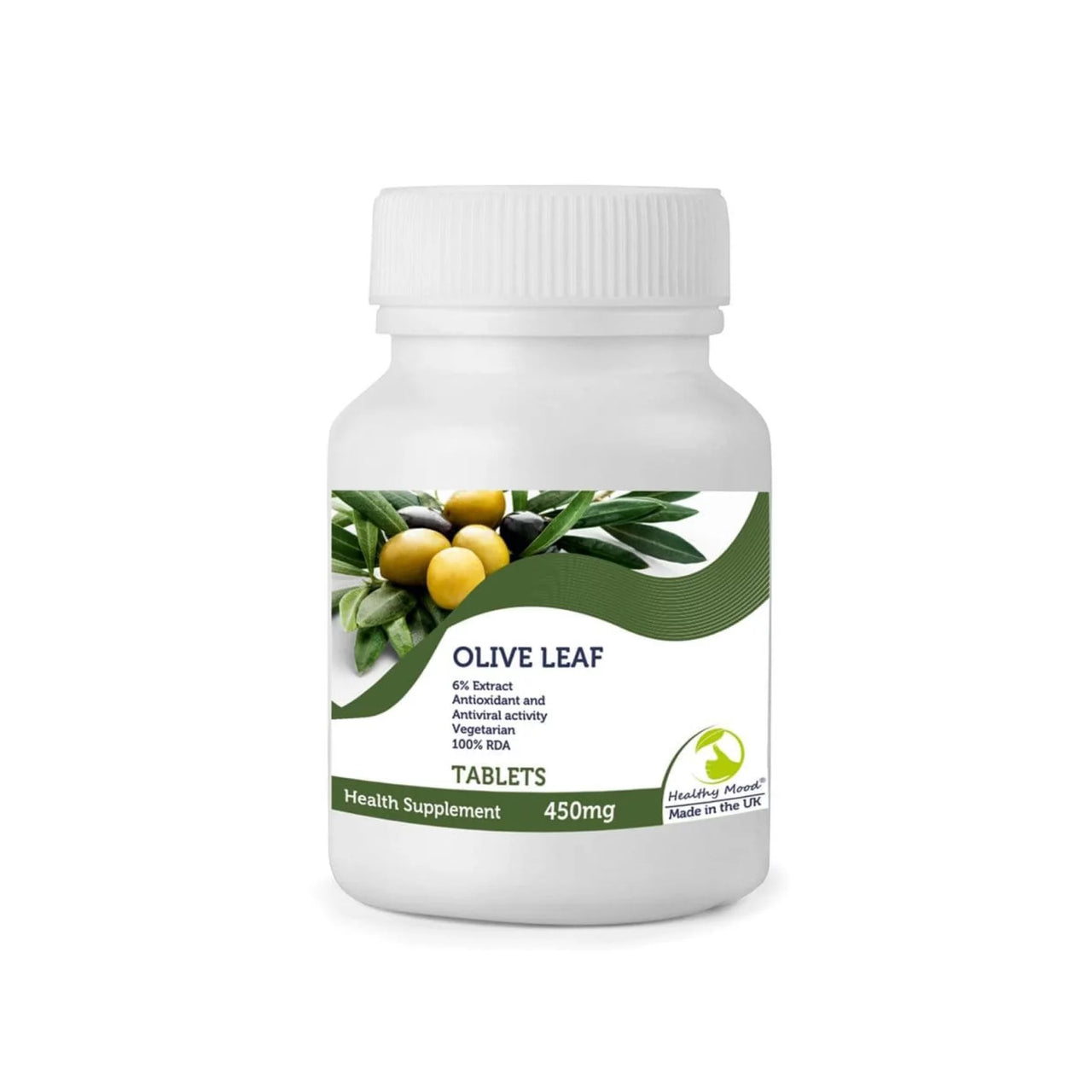 Olive Leaf 450mg Tablets – Healthy Mood