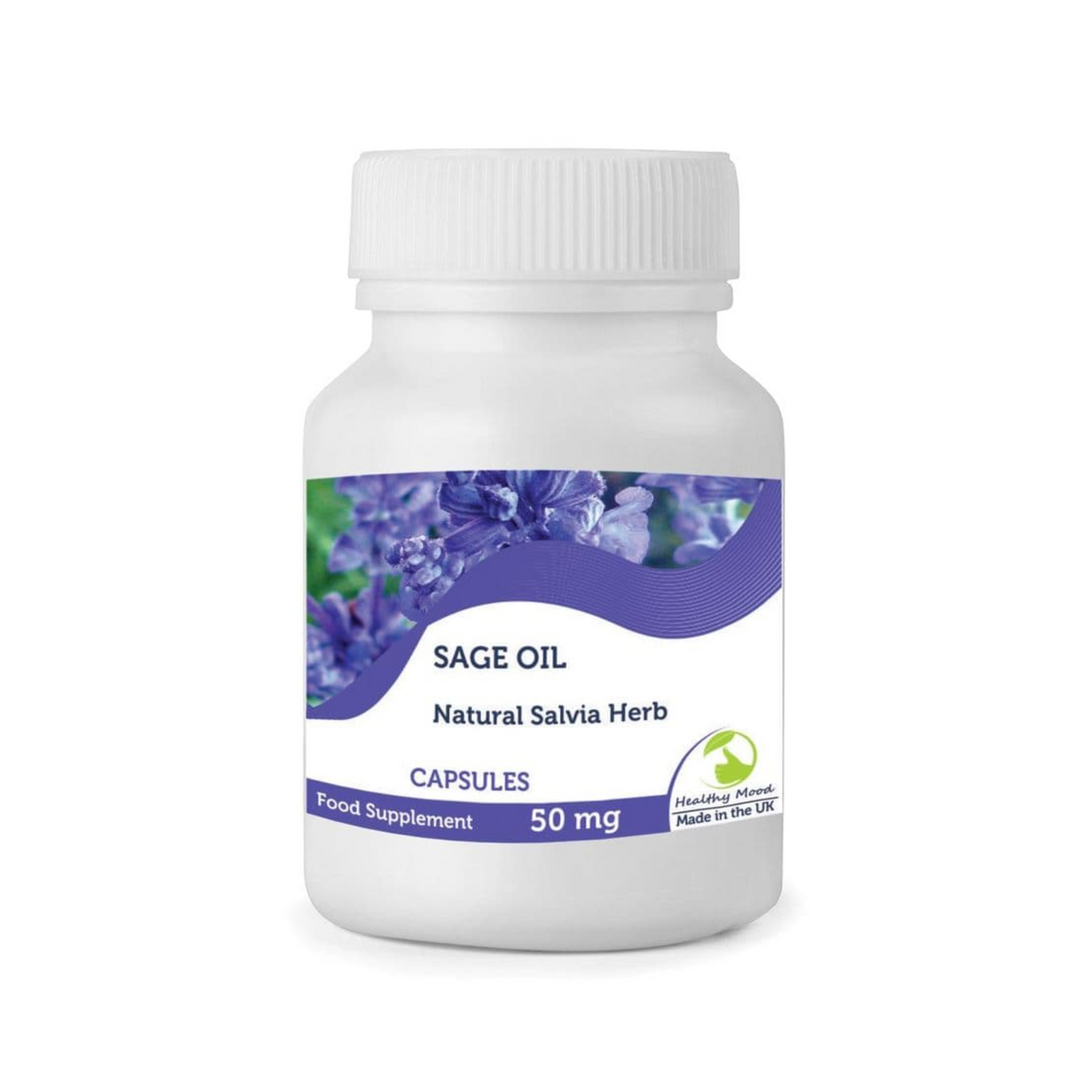 Sage Oil 50mg Capsules – Healthy Mood