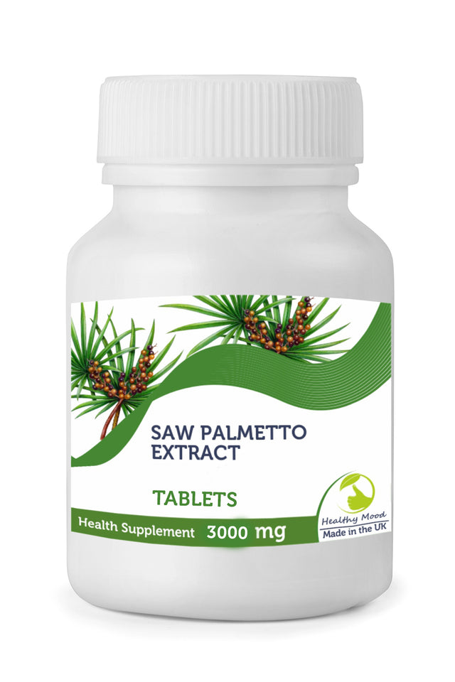 Saw Palmetto 3000mg Extract Tablets – Healthy Mood